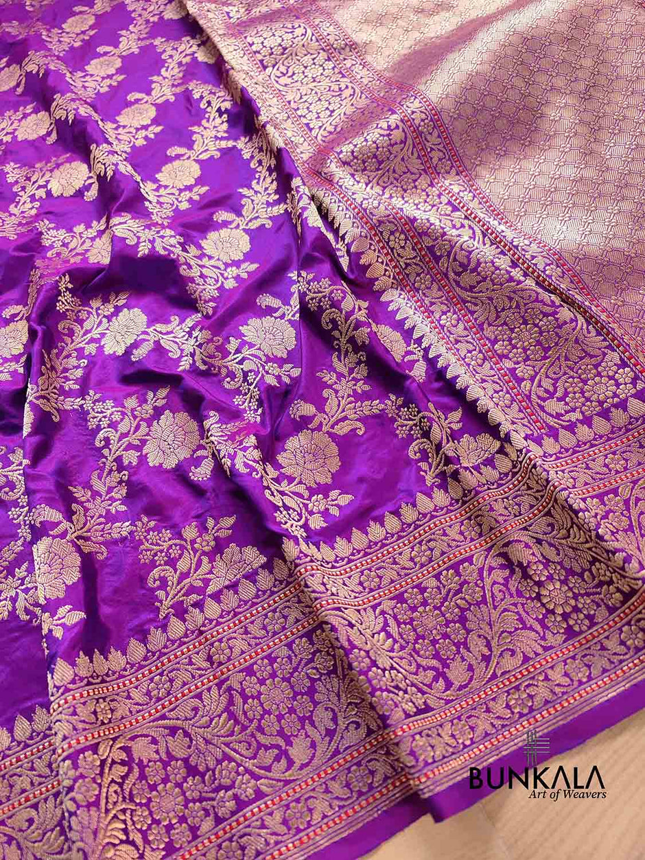 Buy Unique Banarasi Silk Saree Online - Bunkala – BUNKALA