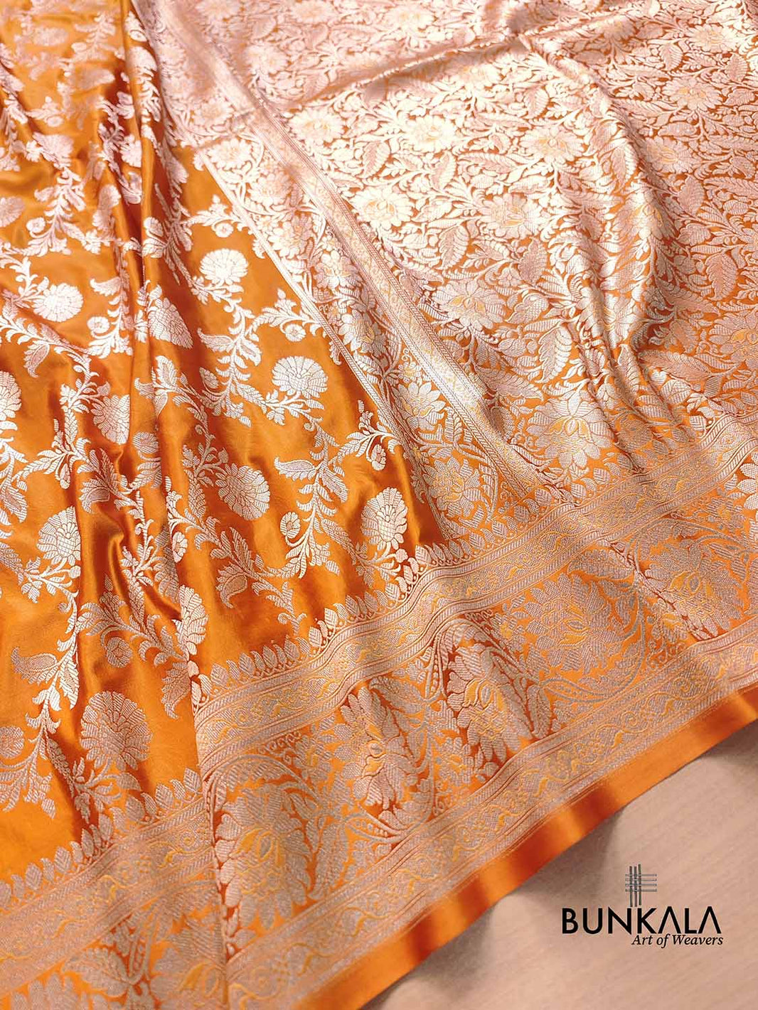 Buy Best Orange Colour Sarees For Women Wear Online in India - Bunkala ...