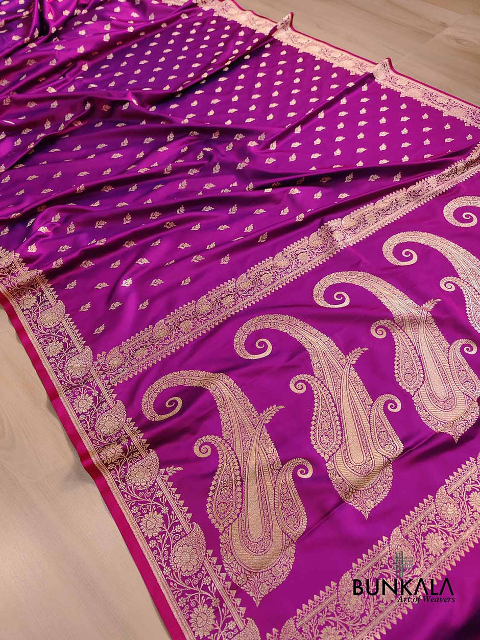 Buy Banarasi Mashru Silk Sarees Online at Bunkala - Elevate Your Style ...